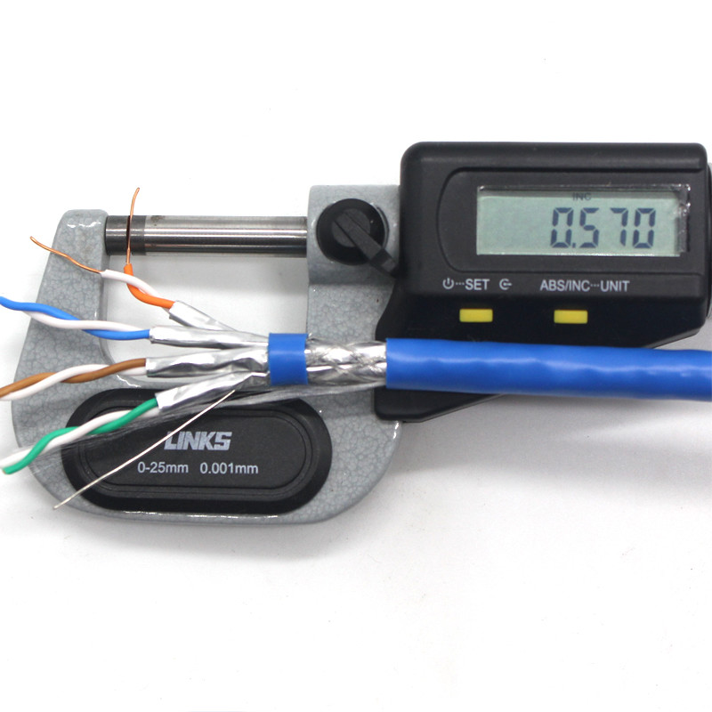 SSTP SFTP CAT8 CAT7E เครือข่ายเคเบิล 40G ความเร็วสูง 2000Mhz double ...